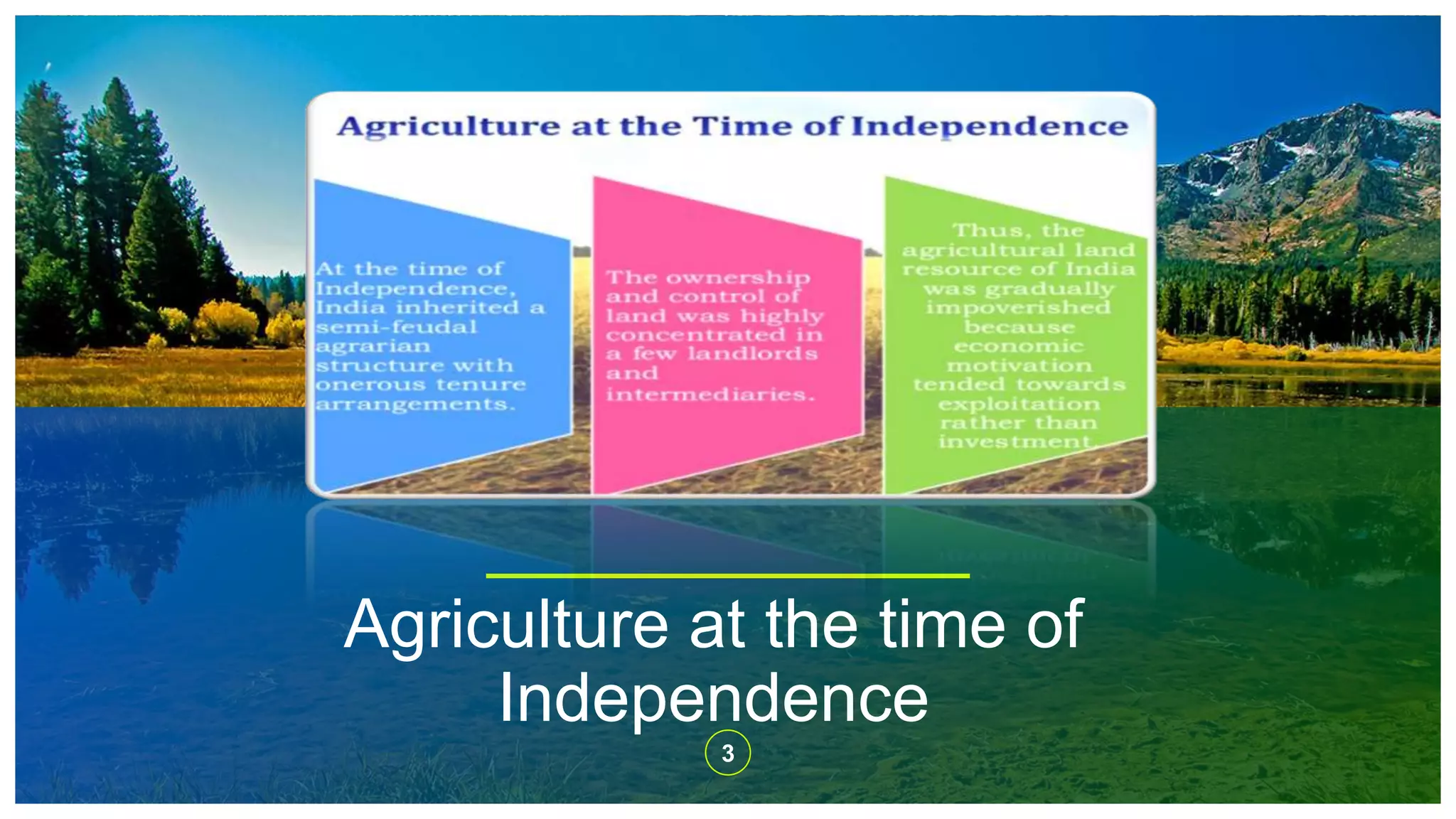 Agriculture reforms & contribution to indian economy [autosaved] | PPT