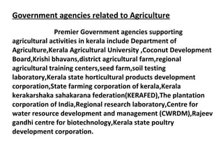 Agriculture regions in kerala | PPT