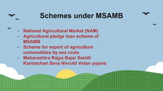 Forms of Agricultural marketing by Maharashtra government | PPTX