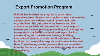 Forms of Agricultural marketing by Maharashtra government | PPTX