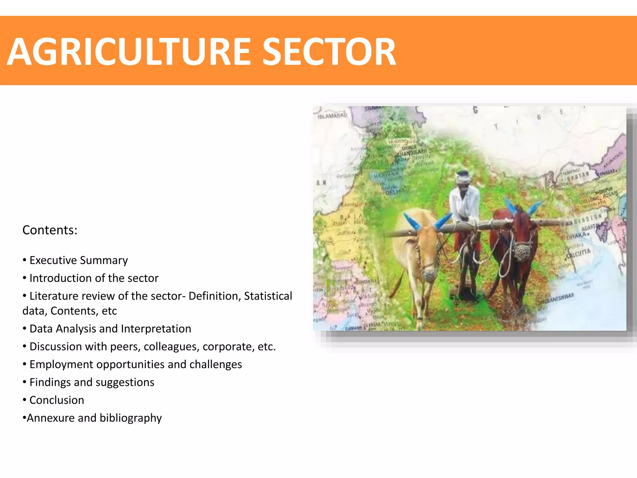 Agriculture sector | PPTX