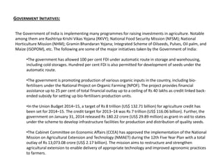 Agriculture sector | PPTX