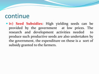 Agriculture taxation and subsidy | PPTX