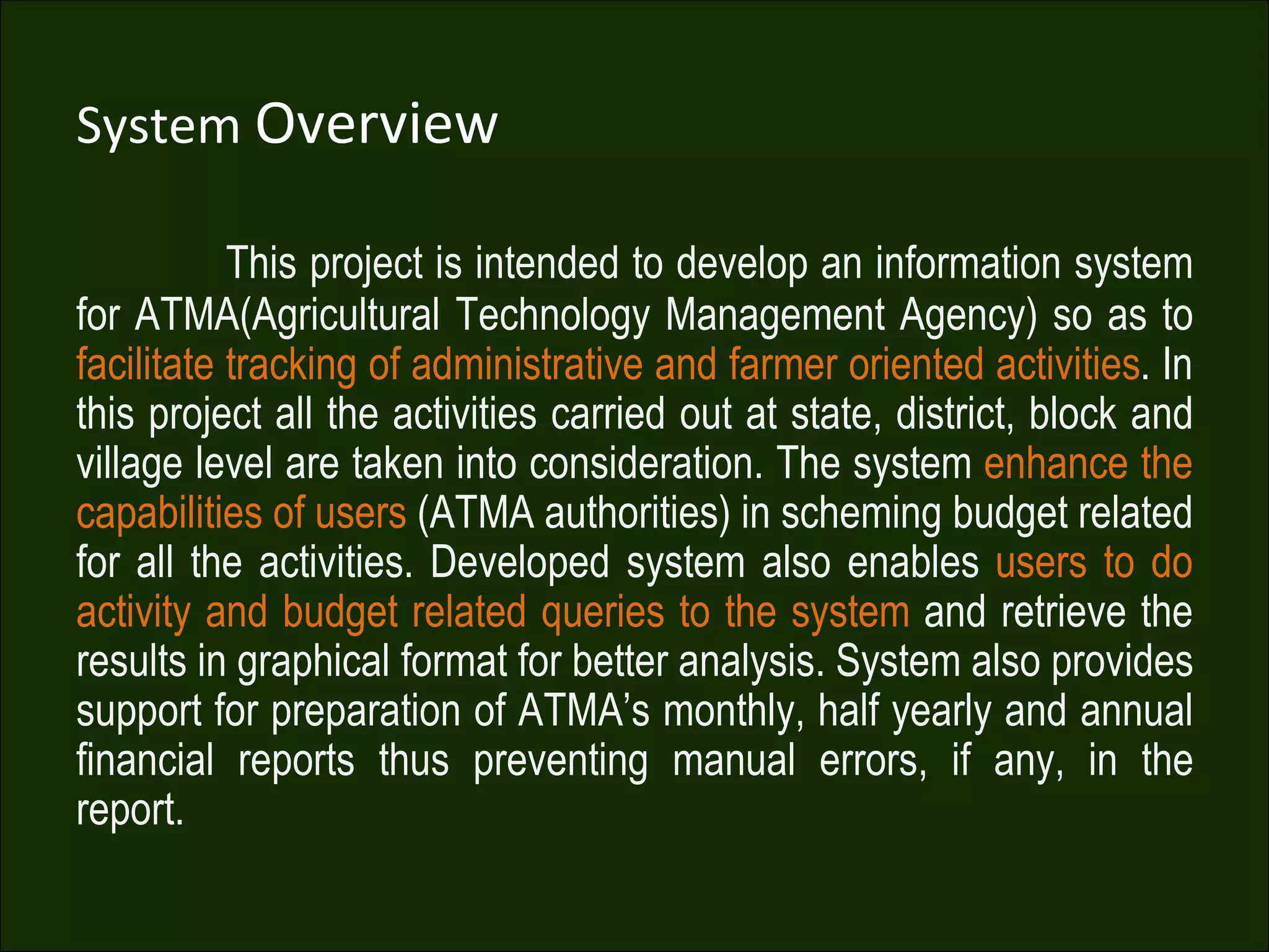 Agriculture technology management_system | PPT