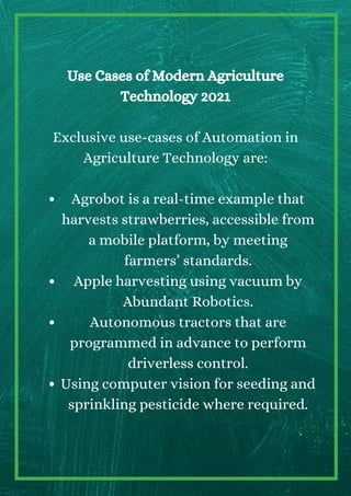 Agriculture technology trends 2021: Collaborating tech with agriculture ...