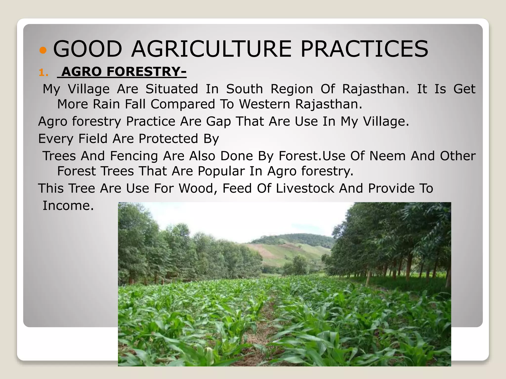 good agriculture practices | PPTX