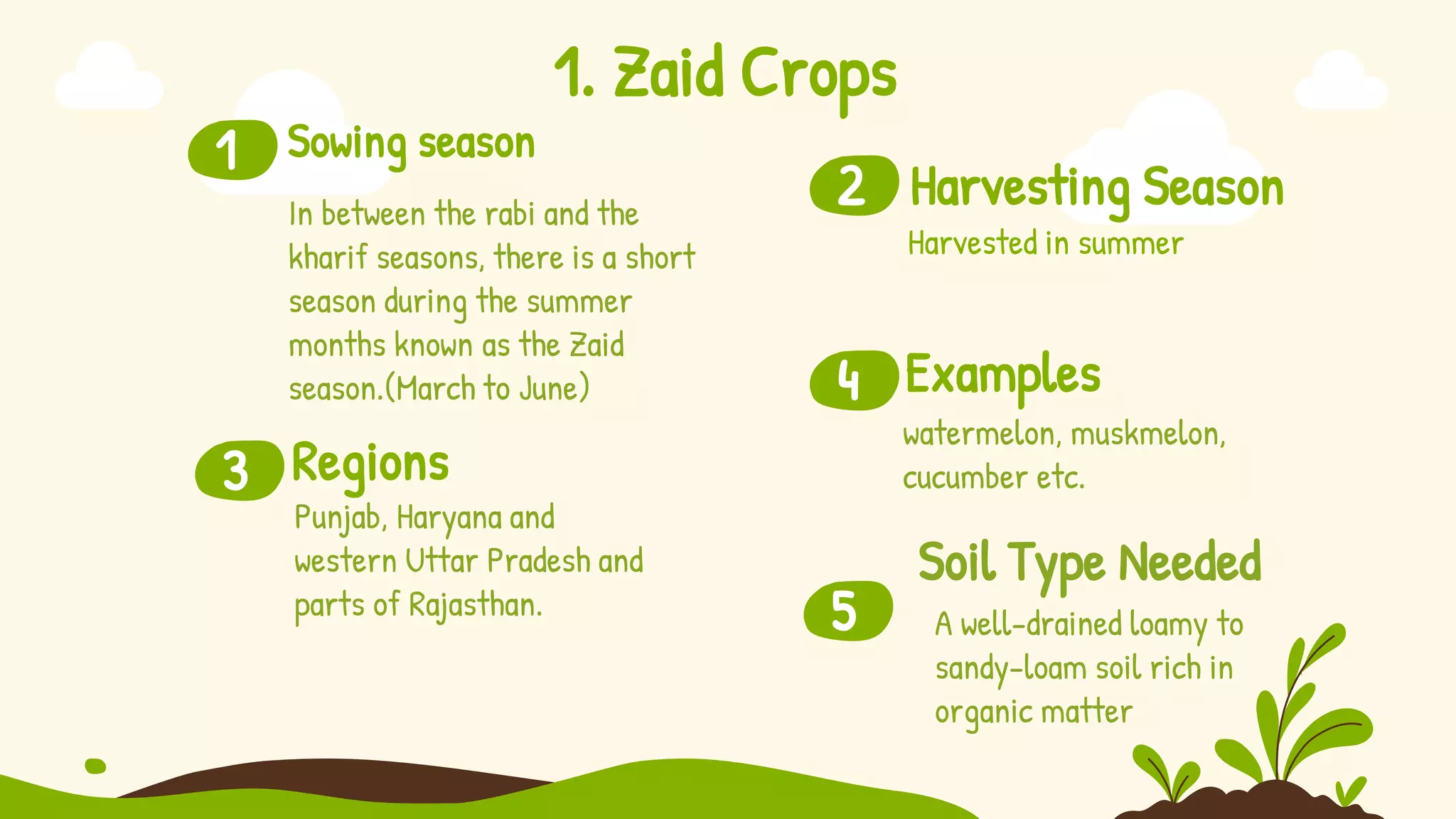 Agriculture x a cropping pattern and major crops (rice and wheat) | PPTX