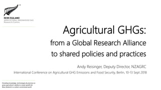 AgriGHG conference Reisinger | PDF