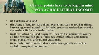 AGRICULTURAL INCOME | PPTX