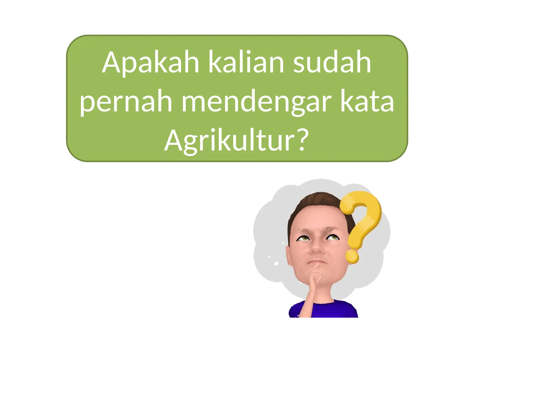Pentingnya agrikultur di Indonesia IPS SMP kelas 8 | PPTX