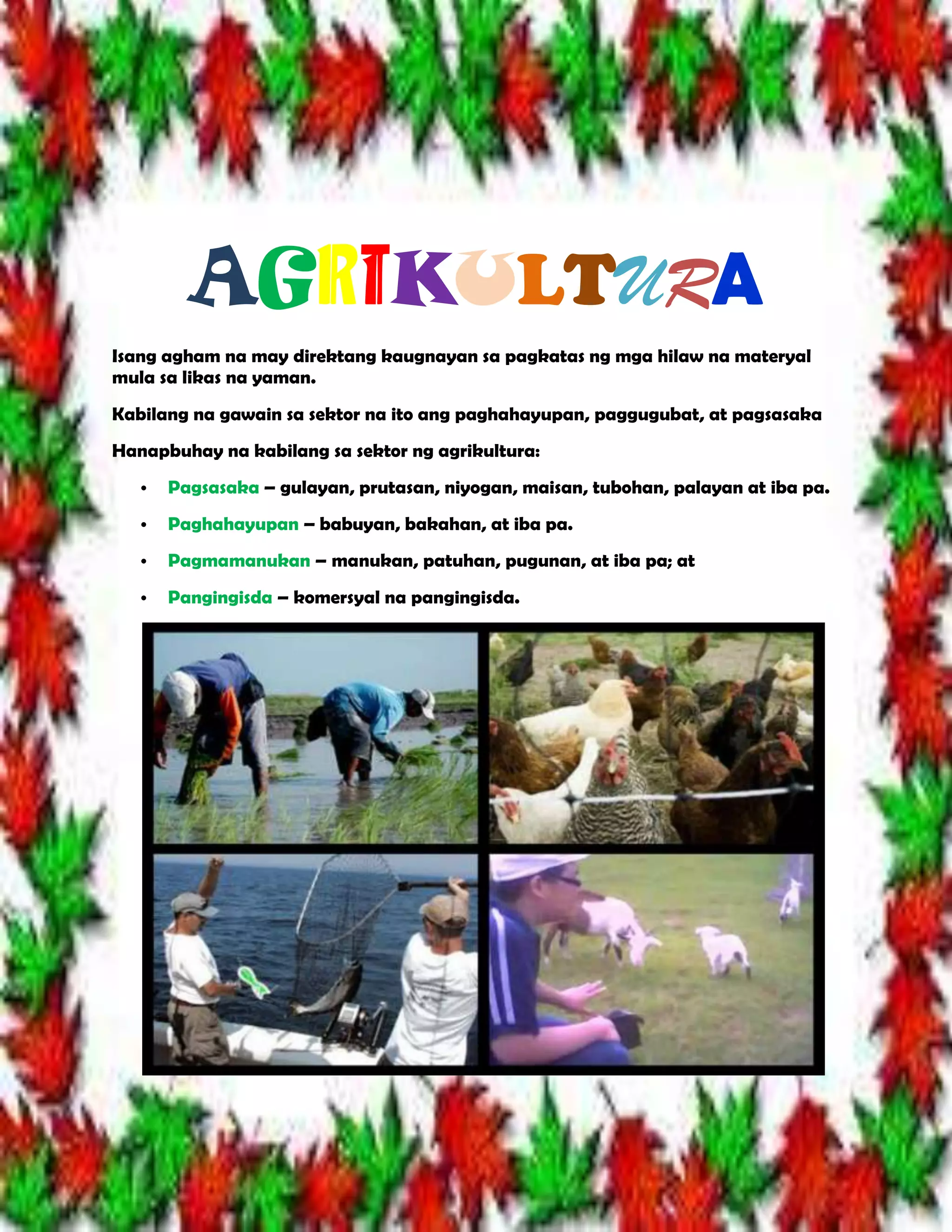 Agrikultura | DOCX