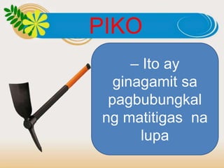 AGRIKULTURA KASANGKAPAN SA PAGHAHALAMAN.pptx