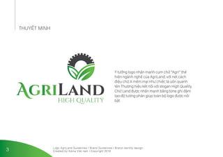 Thiết kế logo Agriland brand guidelines | PPT