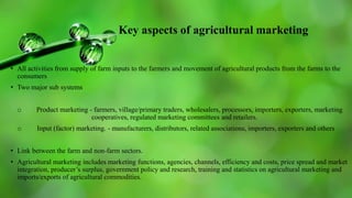 Agricultural marketing | PPTX
