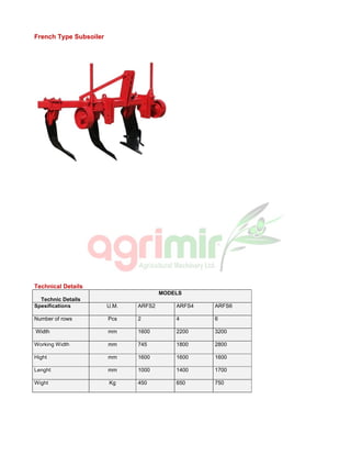 Agrimir Farm Equipment Manufacturer | PDF