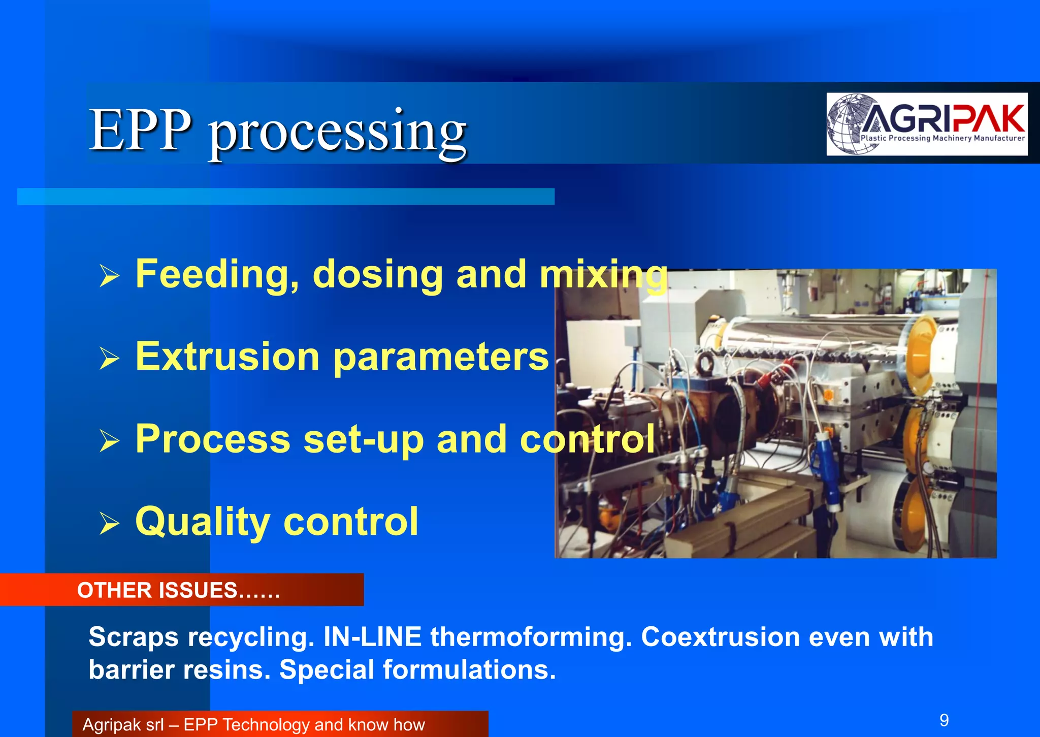 Agripak Foam PP (EPP) Extrusion & Thermoforming | PDF
