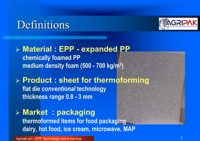 Agripak Foam PP (EPP) Extrusion & Thermoforming | PDF | Chemistry | Science