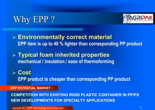 Agripak Foam PP (EPP) Extrusion & Thermoforming | PDF