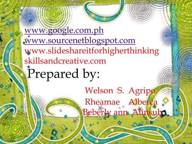 IT for HIGHER THINKING SKILLS AND CREATIVITY | PPTX