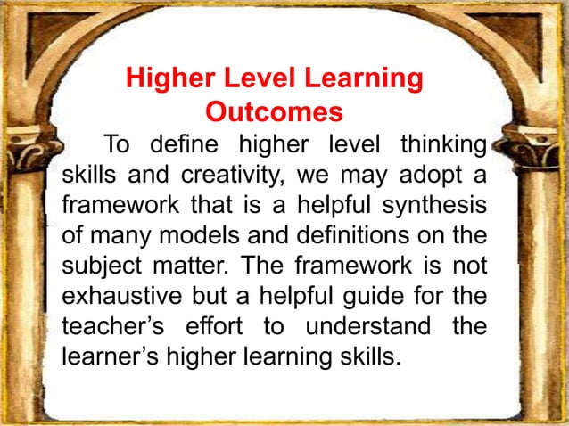 IT for HIGHER THINKING SKILLS AND CREATIVITY | PPTX