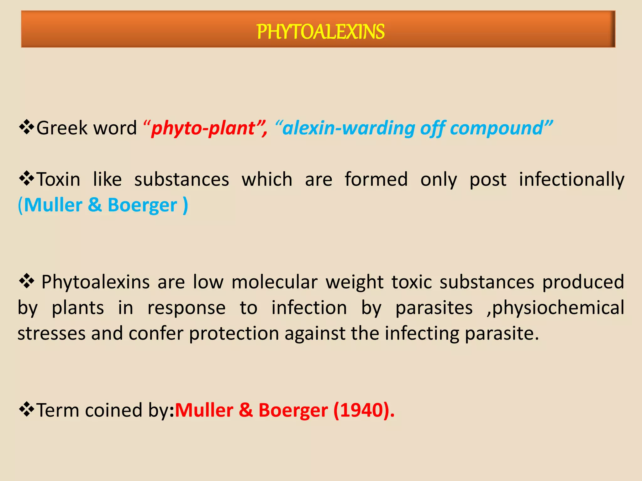Phytoalexins | PPTX