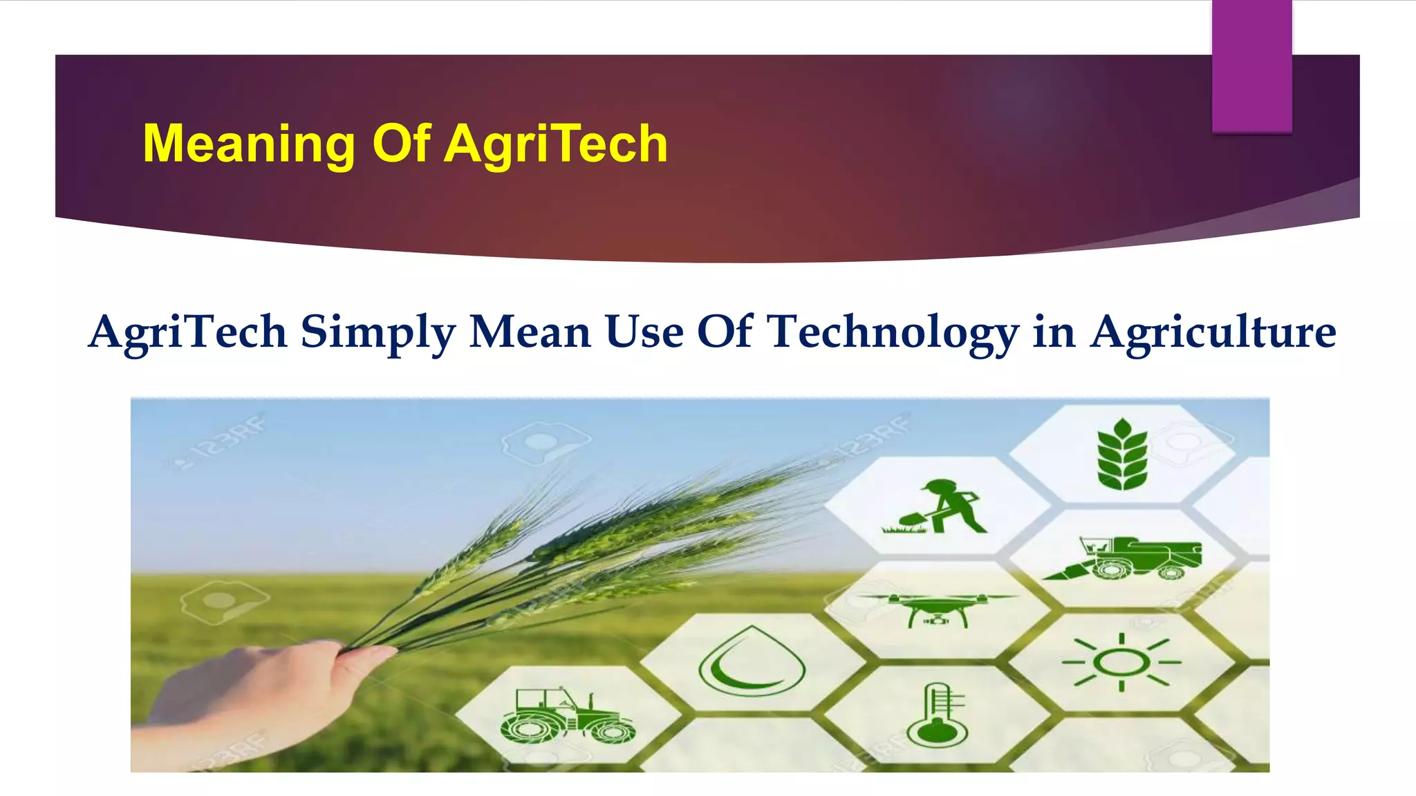 Agritech for effective agriculture management | PPTX | Agriculture | Industries