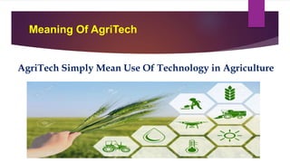 Agritech for effective agriculture management | PPTX | Agriculture ...