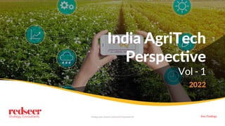 “India’s AgriTech Landscape – A Perspective Report” | PDF