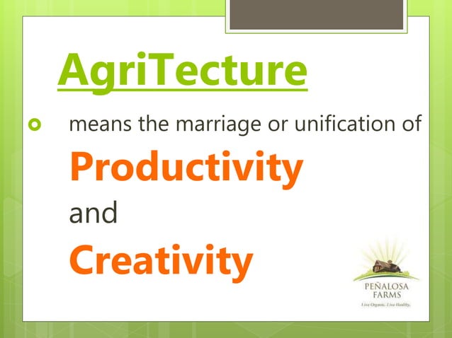 Agritecture: Fusion of Agriculture and Architecture | PDF