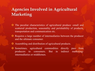 Agricultural Marketing Institutions | PPT