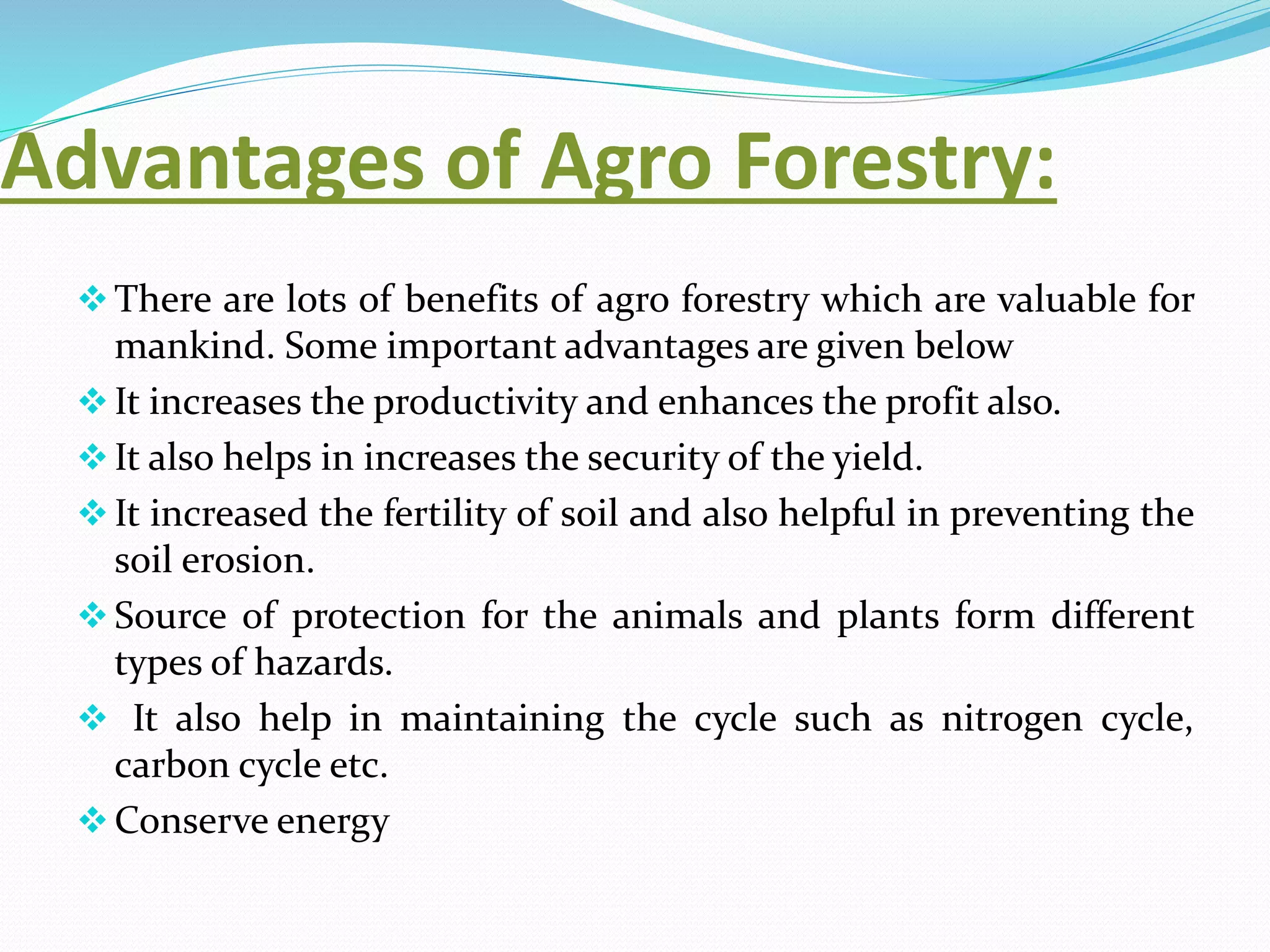 Agro-forestry | PPTX