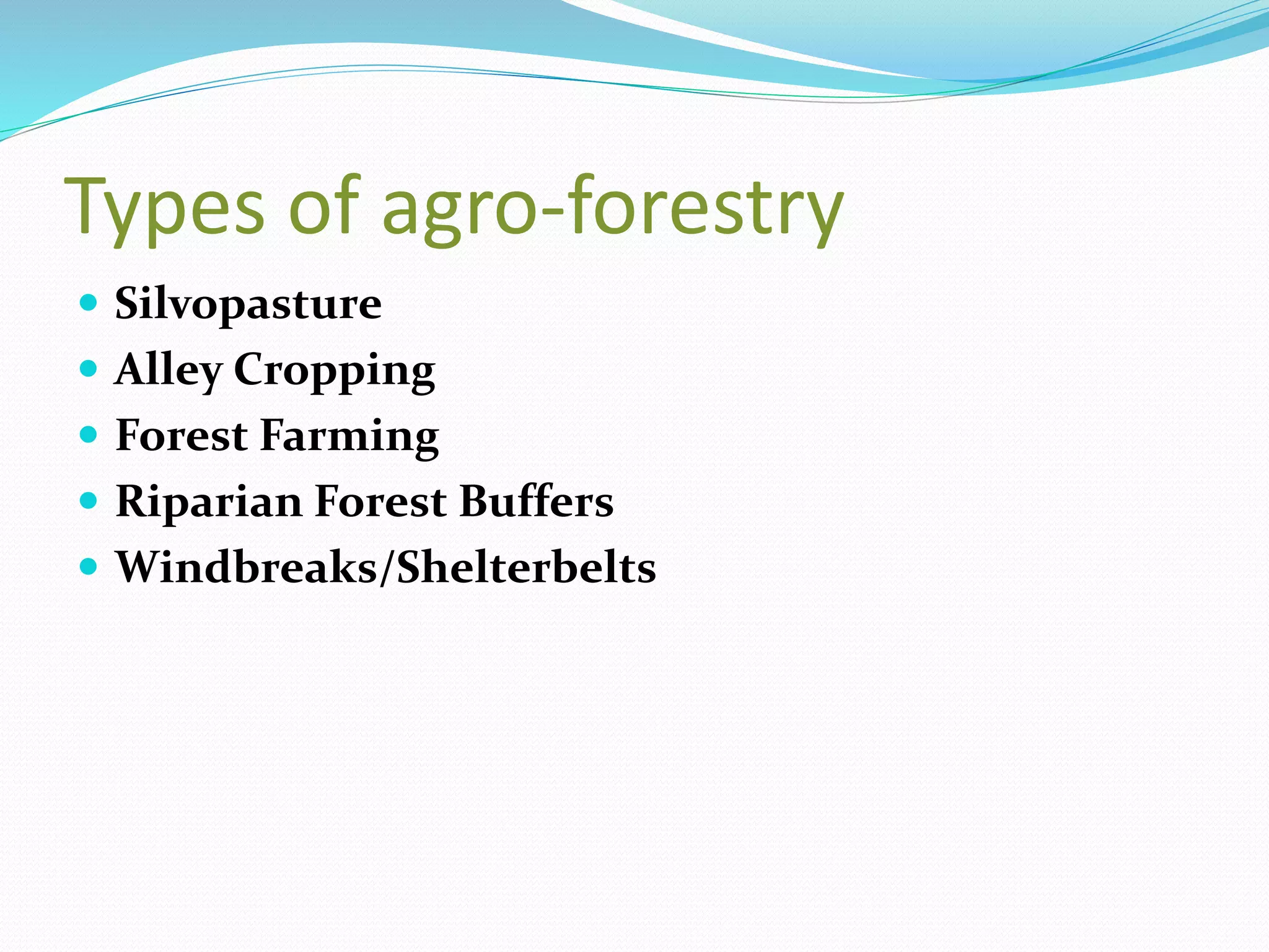 Agro-forestry | PPTX