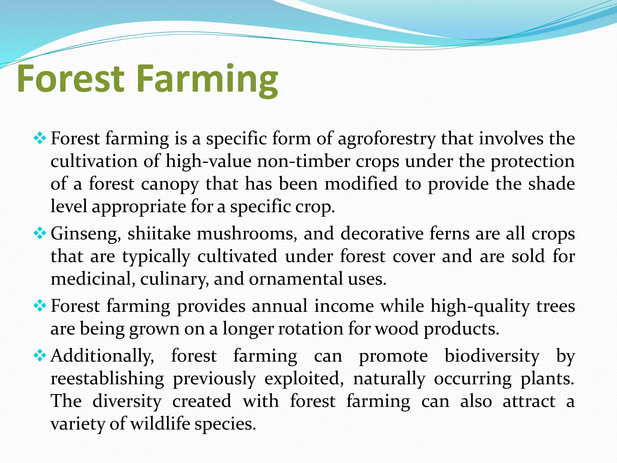 Agro-forestry | PPTX