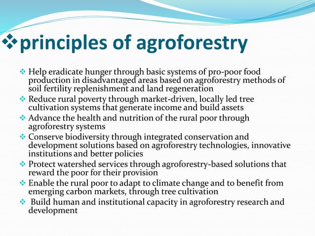 Agro-forestry | PPTX