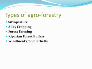 Agro-forestry | PPTX