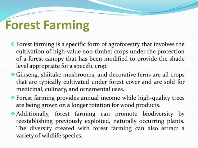 Agro-forestry | PPTX