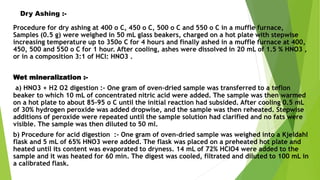 Different methods of phosphorus determination in plants | PPTX