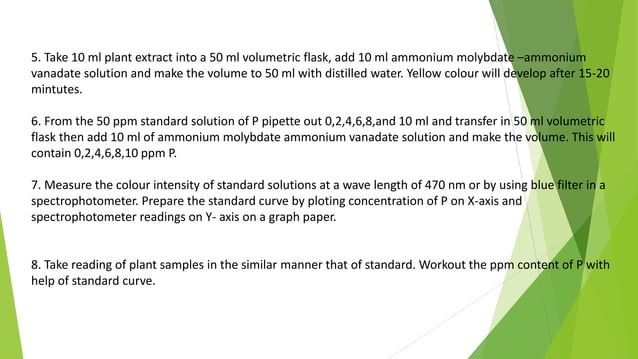 Different methods of phosphorus determination in plants | PPTX ...