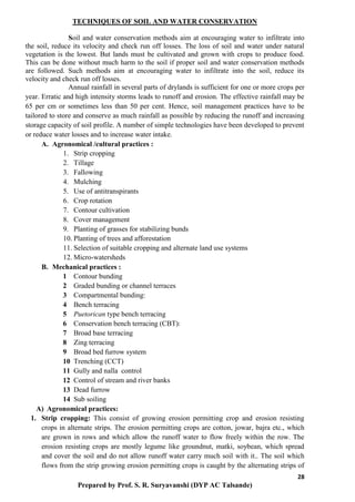 RAINFED AGRICULTURE & WATERSHED MANAGEMENT | PDF