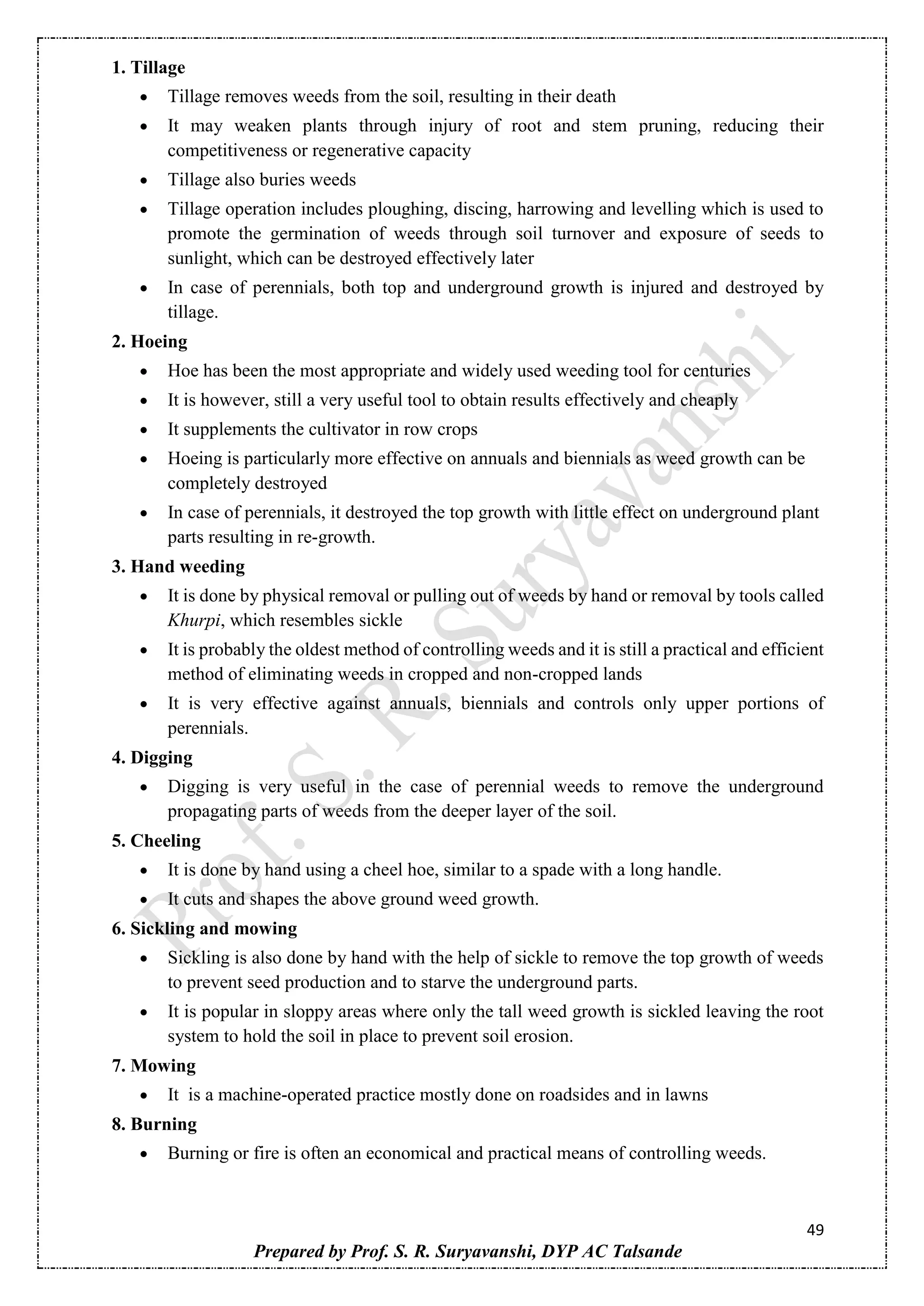 Principles of Organic Farming theory notes (AGRO-248) | PDF