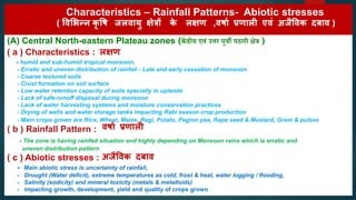 Agro climatic zones of jharkhand, rainfall patterns & abiotic stresses ...