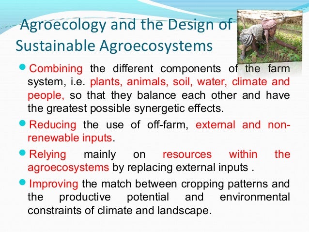 Agro ecology Concept