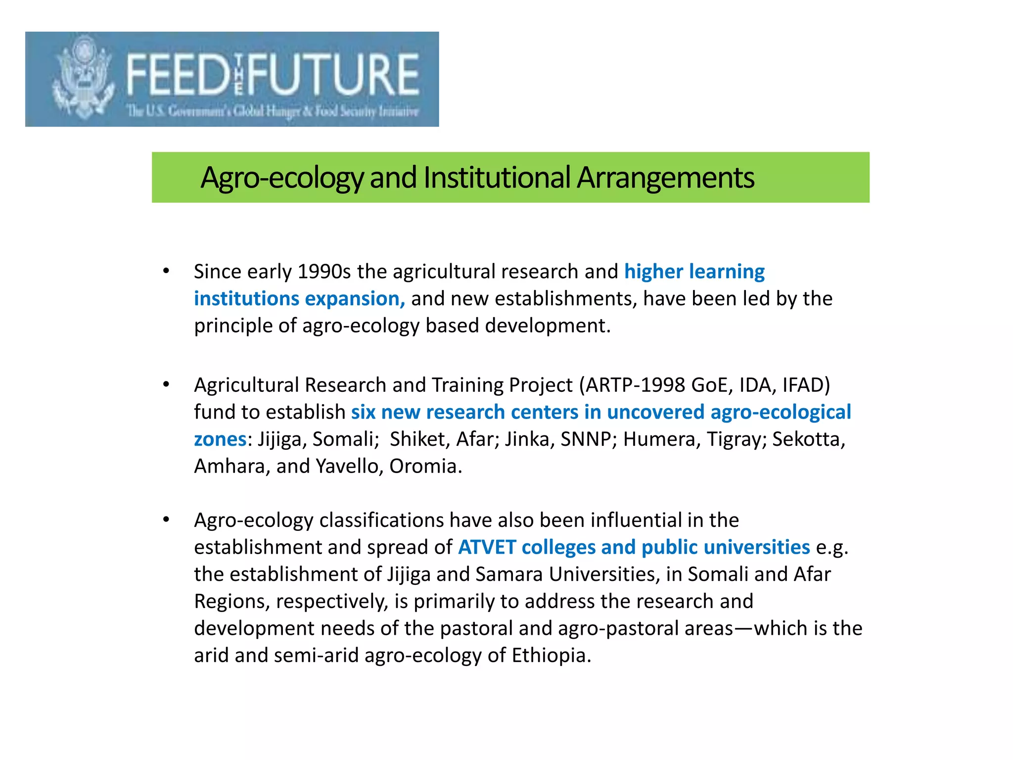 Agro Ecology & Agriculture Policy in Ethiopia | PPTX