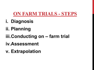 farming system research | PPTX