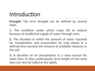 Agro-Mtreology Chapter Seven Drought.pptx