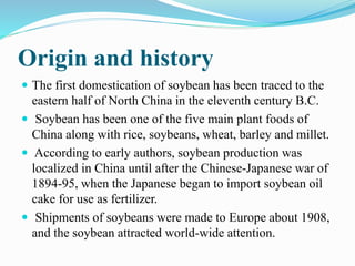 Agro technology of soybean for efficient use of water | PPTX