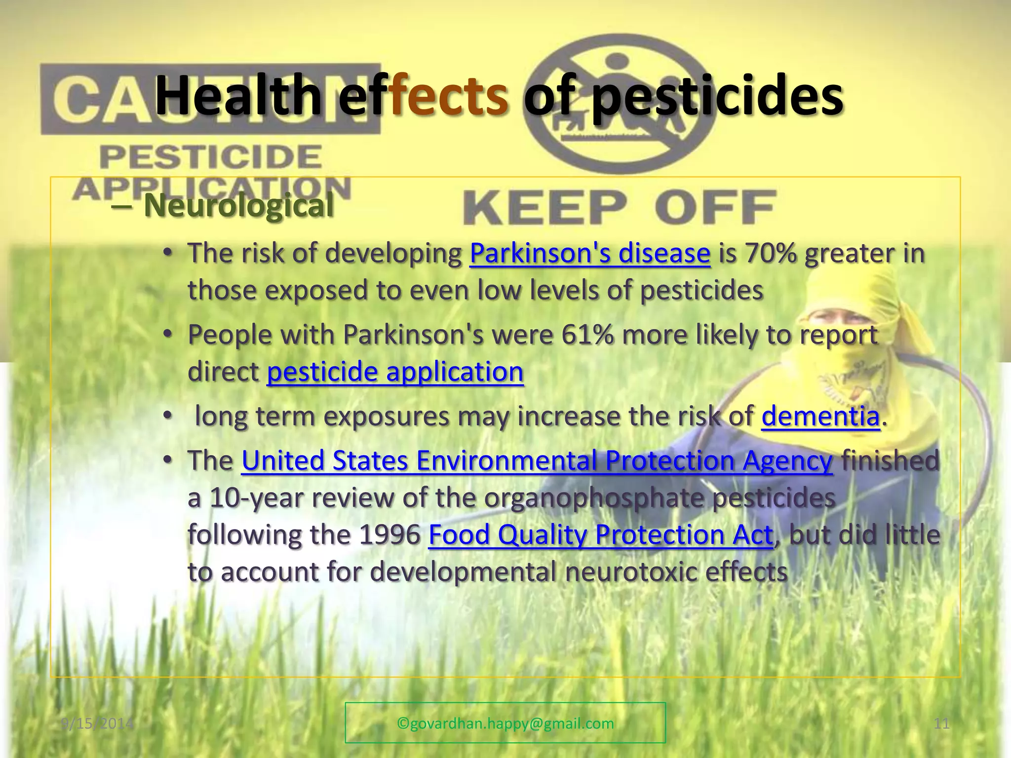 Pesticide Pollution | PPTX