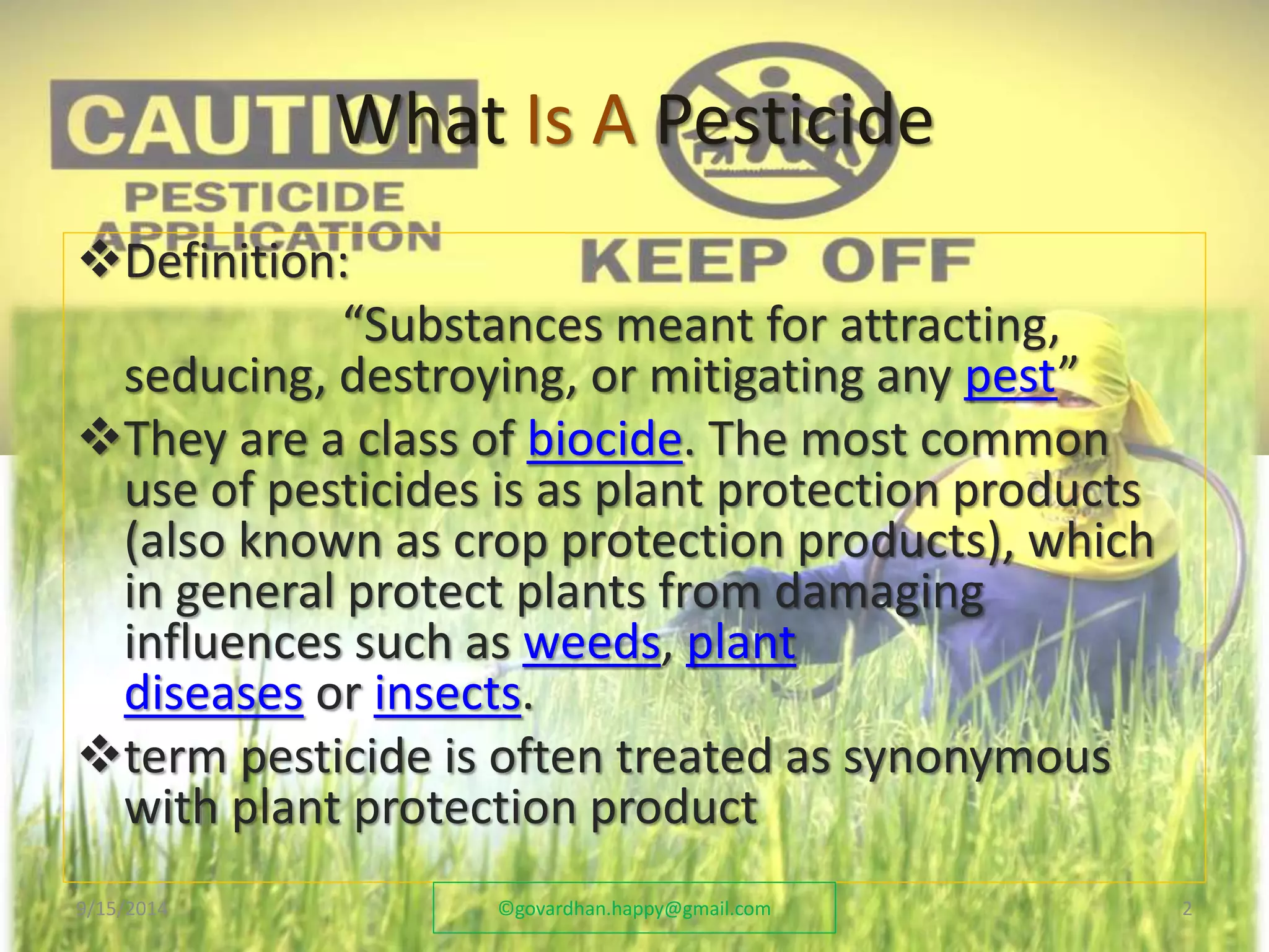 Pesticide Pollution | PPTX