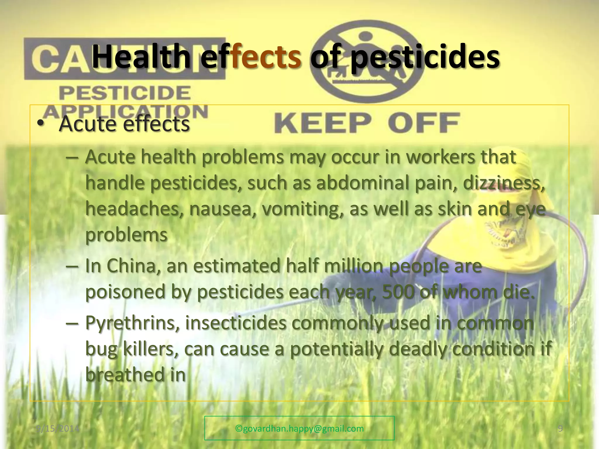 Pesticide Pollution | PPTX