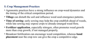 Assessment of Critical period of Crop Weed Competition in different ...